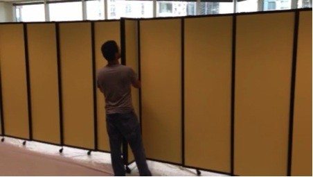 Creating a Private Office Space Using a Sliding Wall Partition System ...